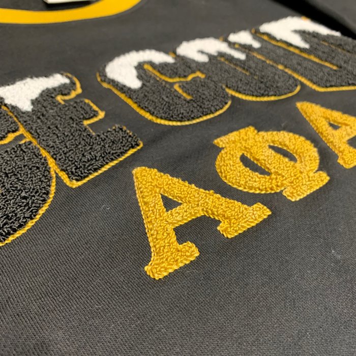 Alpha Phi Alpha Ice Cold Chenille Sweater Black