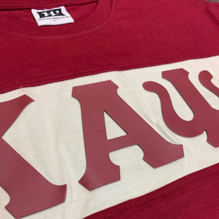 Kappa Alpha Psi Crimson and Cream Color Block Short Set
