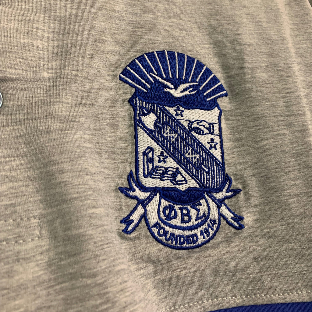 Phi Beta Sigma 2 Tone Embroidered Polo
