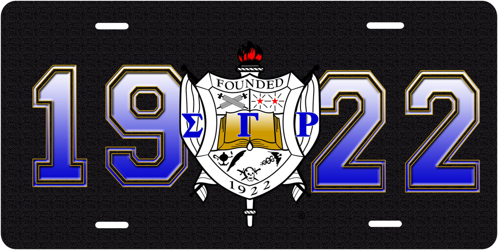 Sigma Gamma Rho 1922 Car Tag